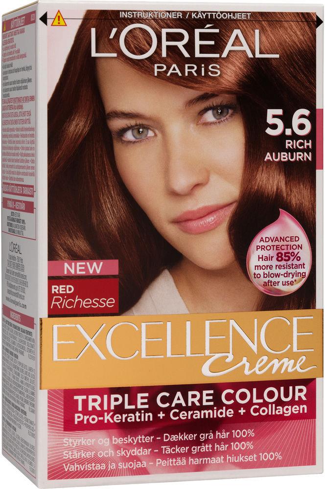 Loreal Paris Excellence Creme 5 6 Light Reddish Brown