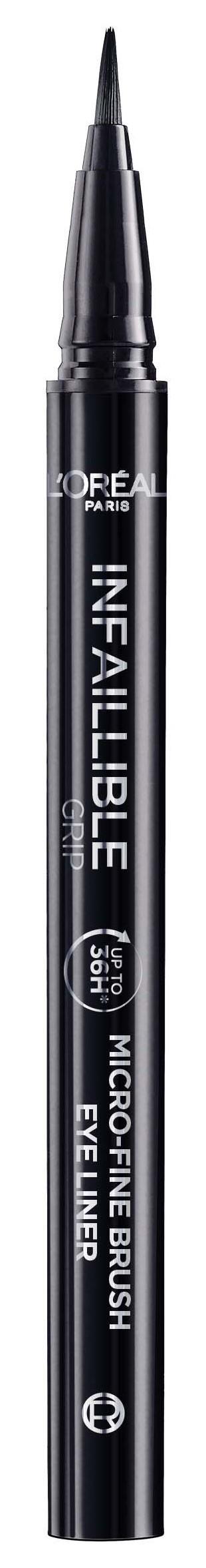 Loreal Paris Infaillible Grip 36H Micro-Fine Brush Eyeliner 01 Obsidian ...