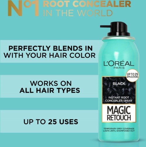 Loreal Paris Magic Retouch, Instant Root Concealer Spray 3 Brown | lyko.com
