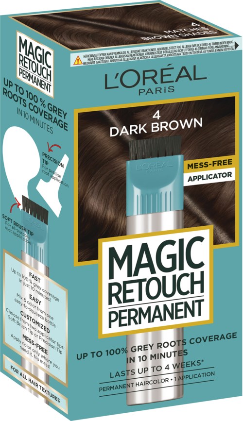 Loreal Paris Magic Retouch Permanent 4 Dark Brown | lyko.com