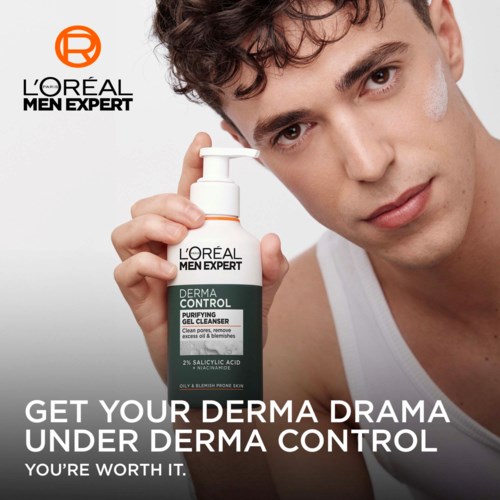 Loreal Paris Men Expert Derma Control Purifying Gel Cleanser 260 ml ...