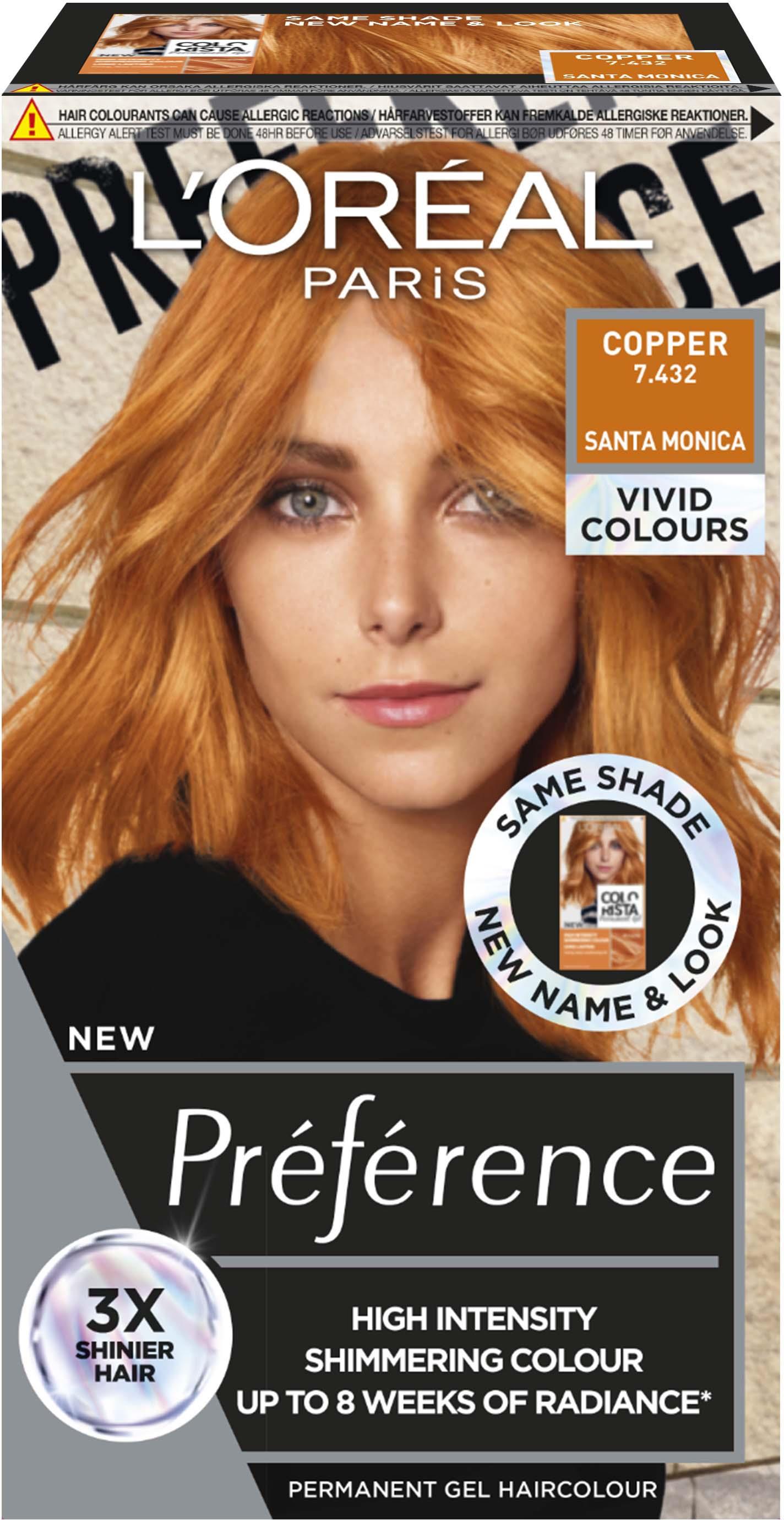 Loreal Paris Pr f rence Vivids Copper 7 432 Lyko Loreal Paris Pr f rence Vivids Copper 7 432 Lyko