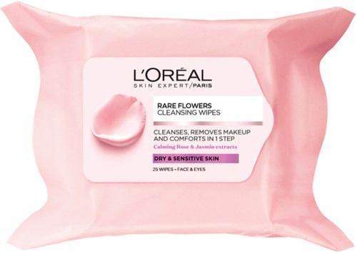 Loreal Paris Rare Flowers Cleansing Wipes Dry/Sensitive | lyko.com
