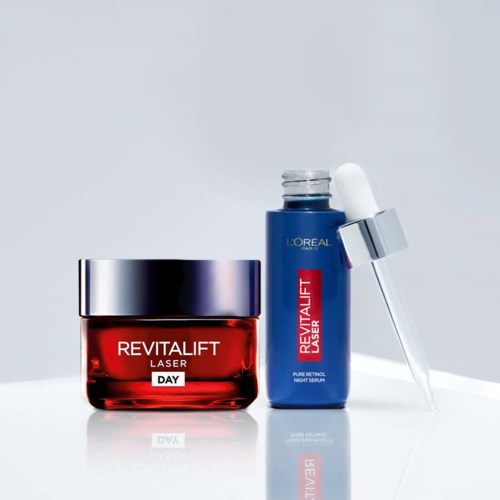 Loreal Paris Revitalift Day Cream + Pure Retinol Night Serum Duo Kit ...