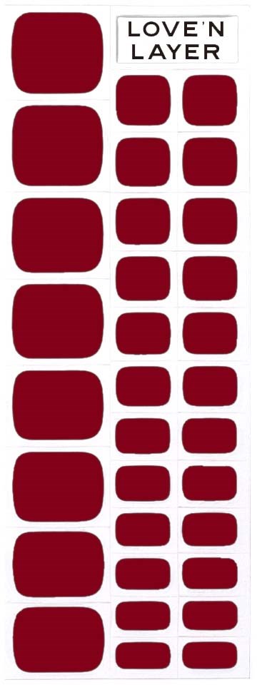Love'n Layer Solid Toe Layers Burgundy Red | lyko.com