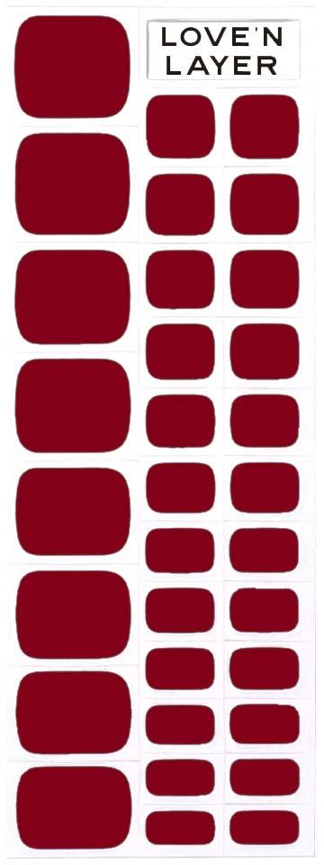 Love'n Layer Solid Toe Layers Burgundy Red | lyko.com