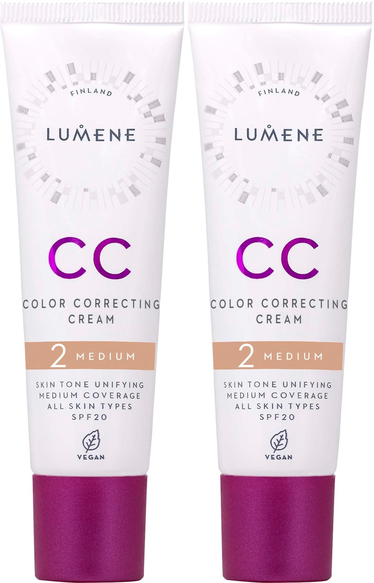 Lumene Bundle CC Color Correcting Cream SPF20 Medium x 2 | lyko.com
