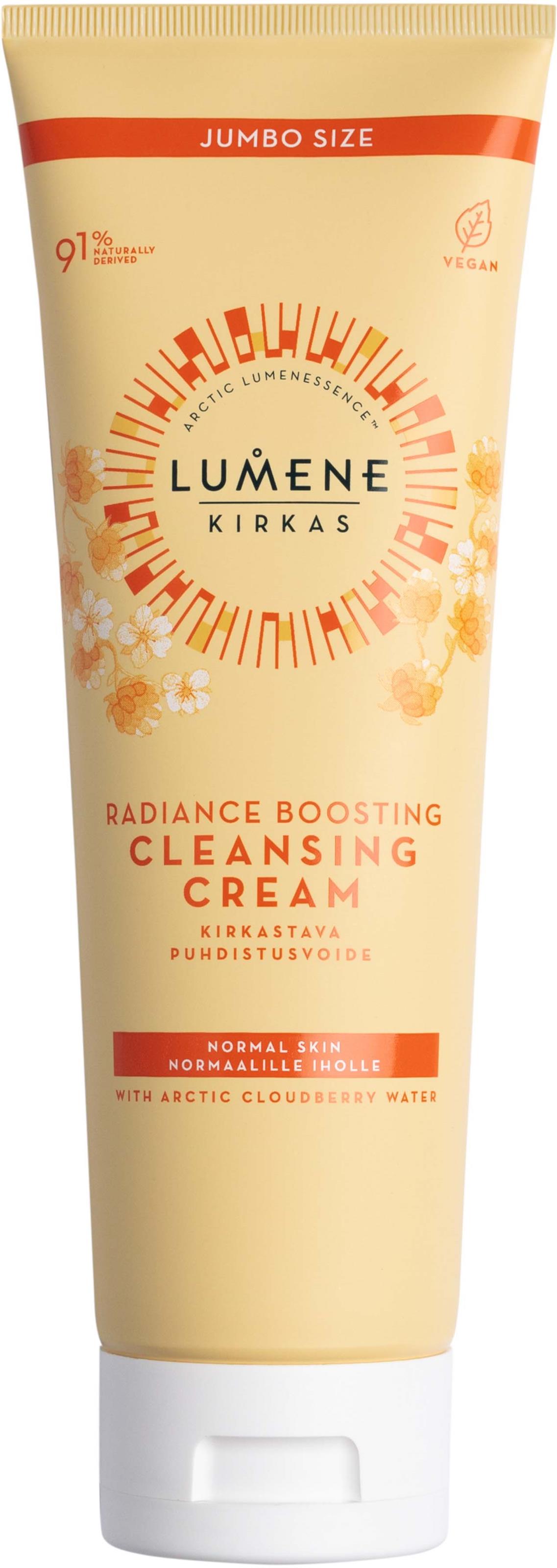 Lumene Kirkas Radiance Boosting Cleansing Cream Jumbo Size 250 ml ...