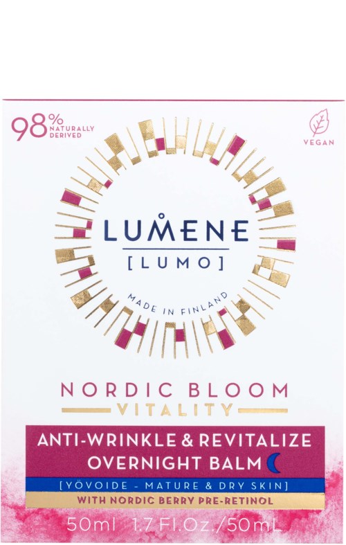 Lumene Nordic Bloom Vitality Anti-Wrinkle & Revitalize Overnight Balm ...