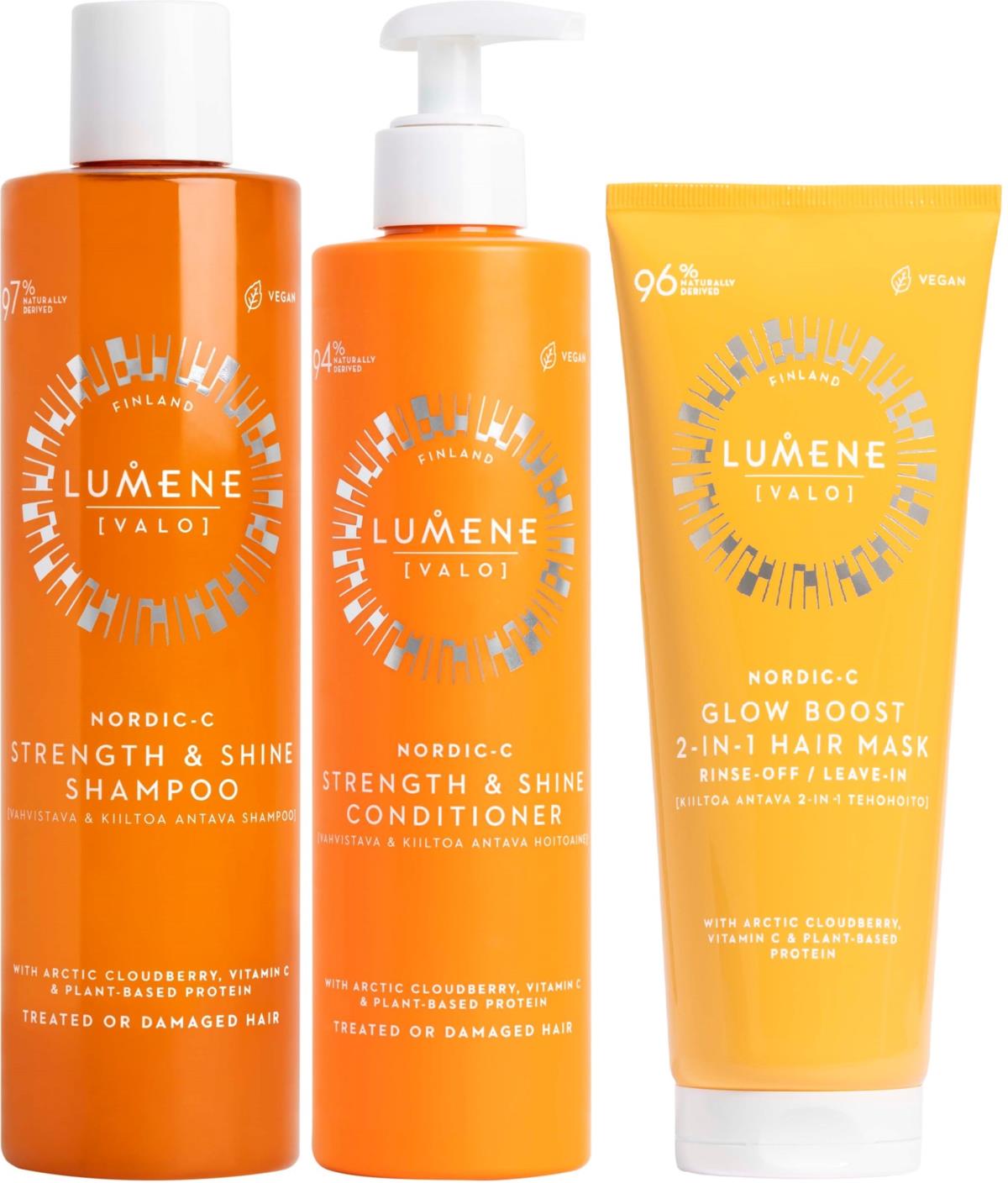 Lumene Nordic-C Strength & Shine Bundle Shampoo 300 ml & Conditioner ...