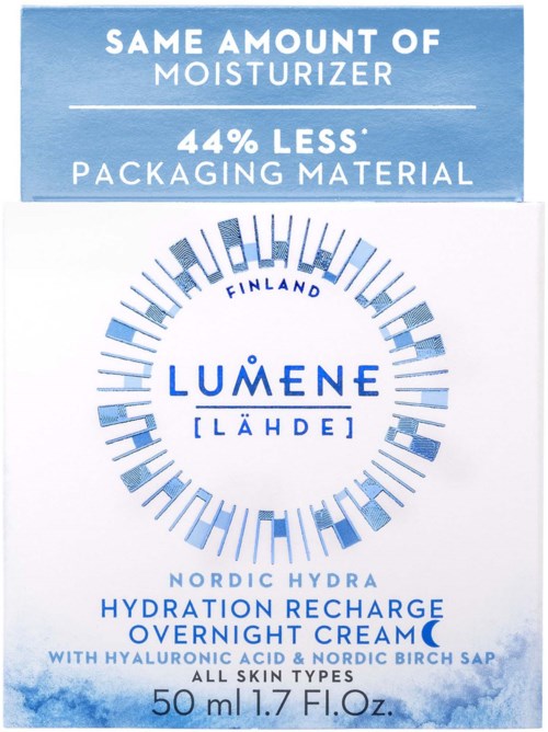 Lumene Nordic Hydra Hydration Recharge Overnight Cream Nattkräm 50 ml ...