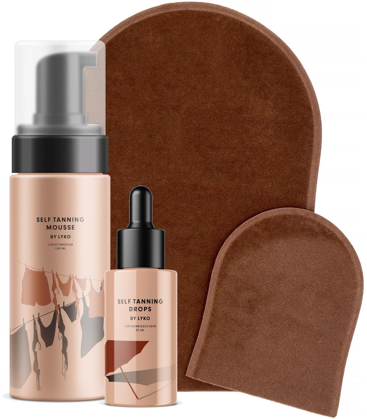 By Lyko Glow Self Tanning Kit Light/Medium | lyko.com