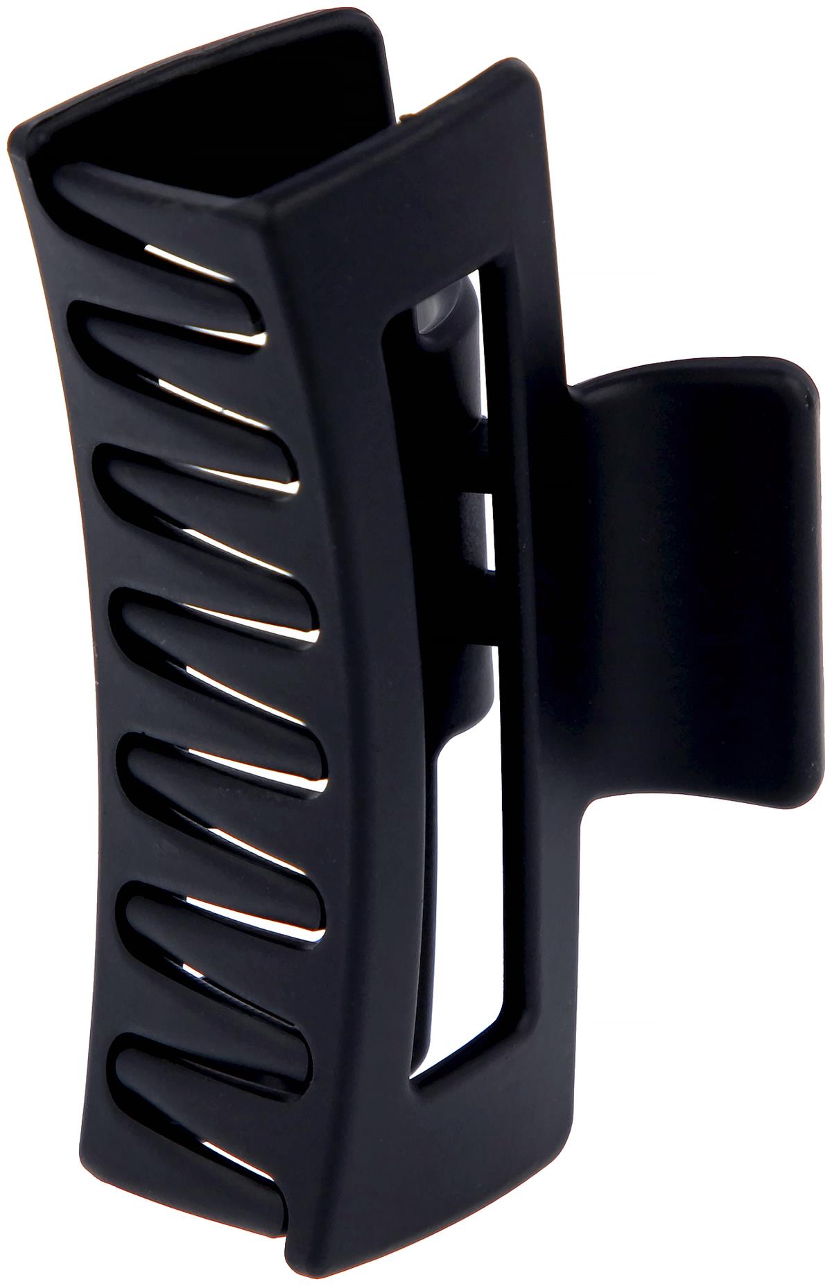 By Lyko Rectangular Rubberized Hair Clip Black | lyko.com
