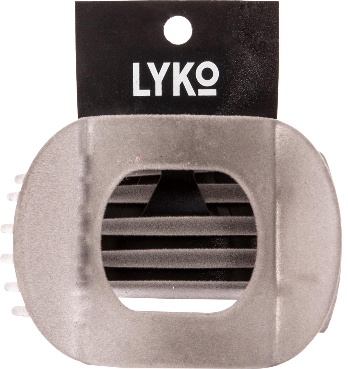 By Lyko Hair Clip Flat Velvet Grey | lyko.com