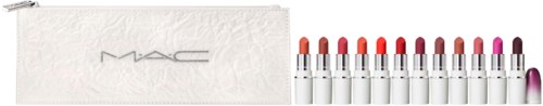 MAC Cosmetics Lips by the Dozen Mini Powder Kiss Lipstick x 12 Gift Set ...