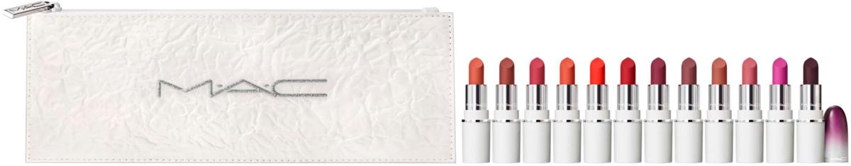 MAC Cosmetics Lips by the Dozen Mini Powder Kiss Lipstick x 12 Gift Set ...