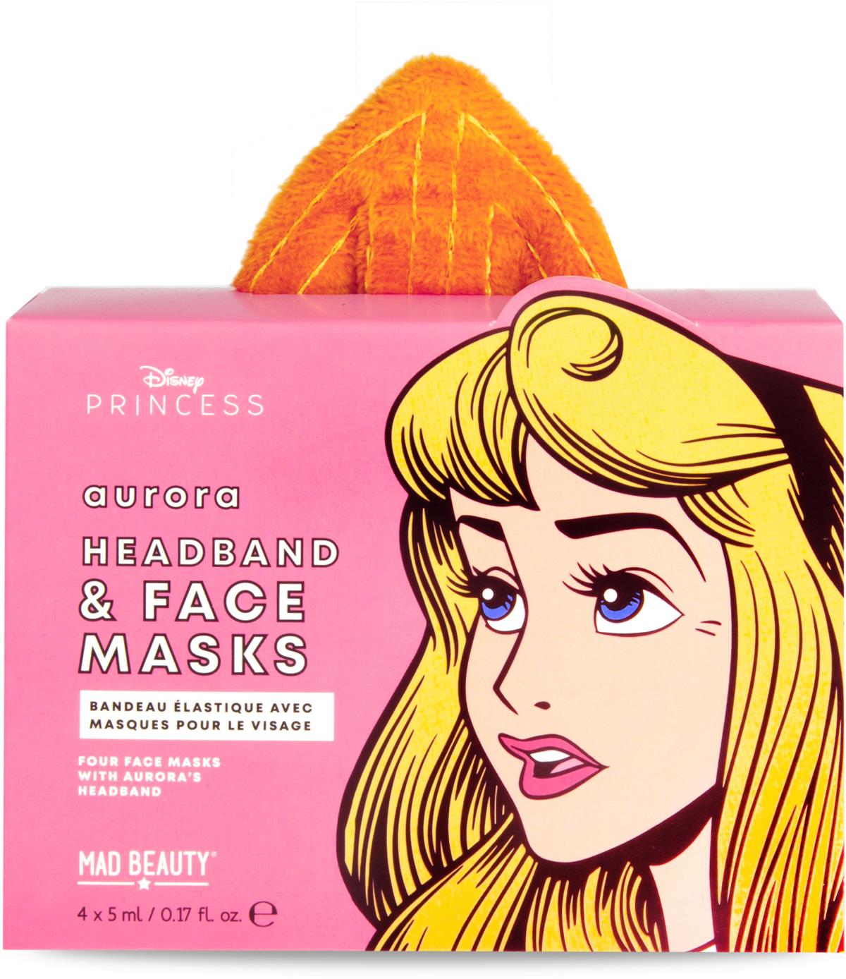 Mad Beauty Disney POP Princess Face Mask & Headband Set Aurora 20 ml ...