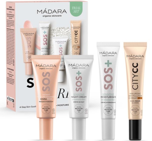 Mádara SOS Care 4-Step Skin-Soothing Routine Set | lyko.com