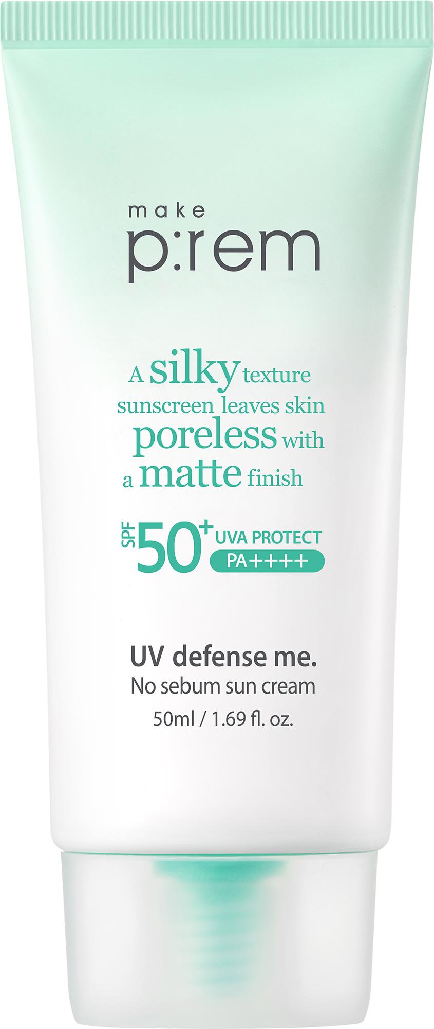 Make P:rem UV Defense No Sebum Sun Cream 50 ml | lyko.com