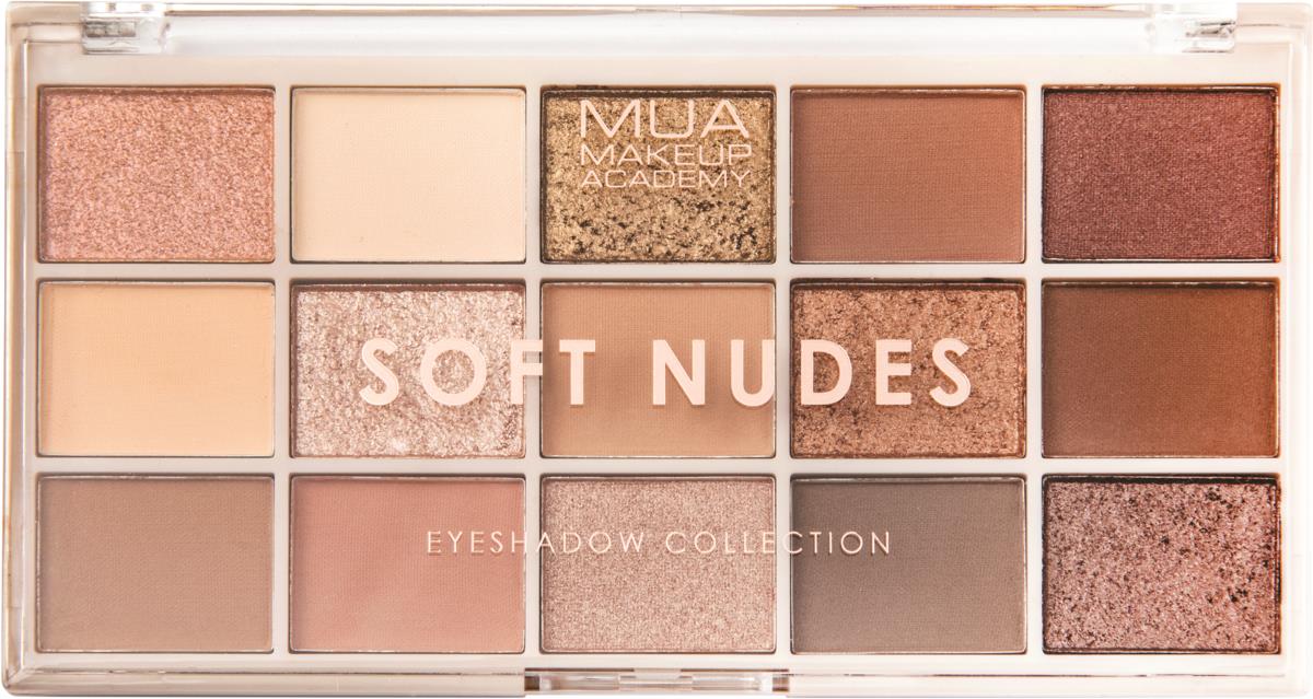 MUA Makeup Academy Eyeshadow Palette 15 Shades Soft Nudes | lyko.com