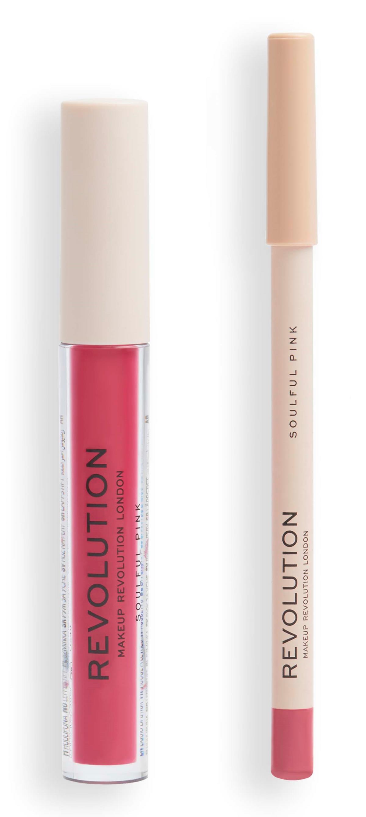 Makeup Revolution Lip Contour Kit Soulful Pink | lyko.com