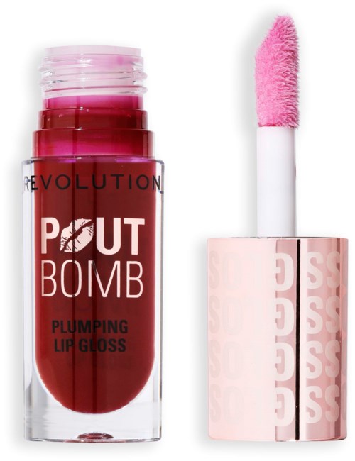 Makeup Revolution Pout Bomb Plumping Gloss Jelly Berry Mauve | lyko.com
