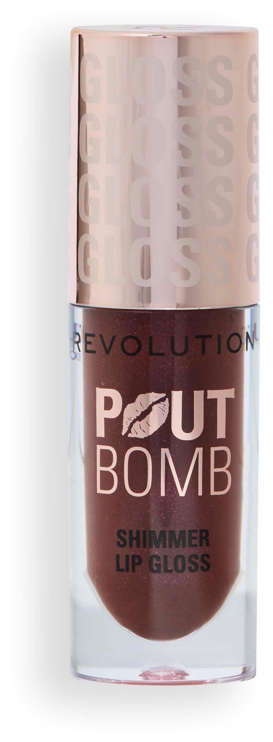 Revolution Beauty London Pout Bomb Shimmer Gloss Chocolate Sparkle ...