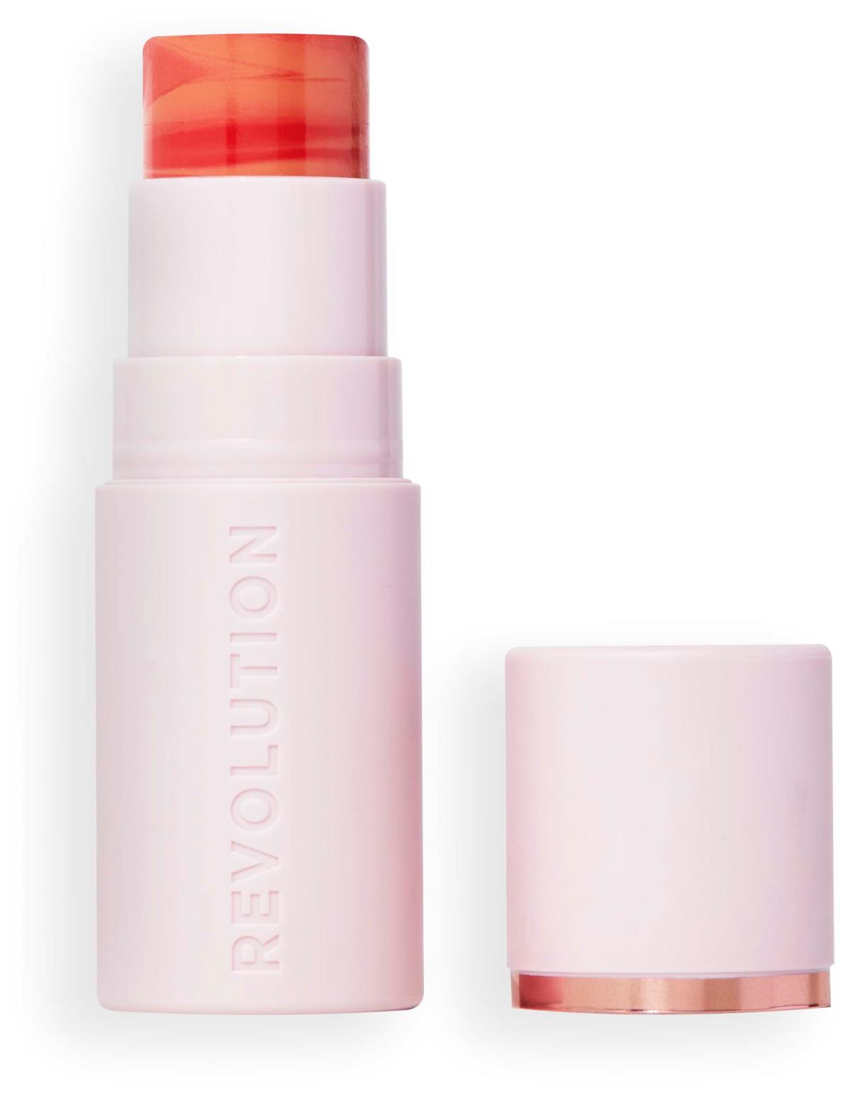 Revolution Beauty London Skin Silk Marble Blush Stick Sunkissed Apricot ...