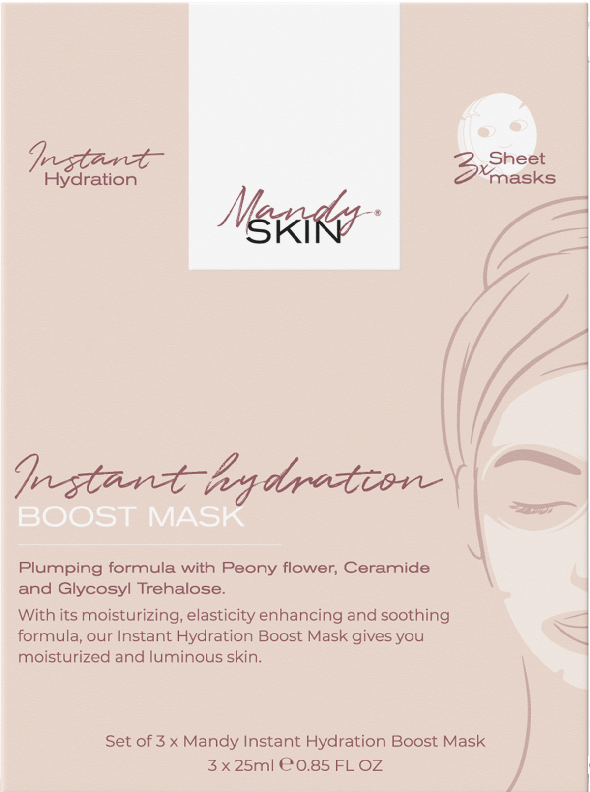 MandySkin Instant Hydration Boost Mask | lyko.com