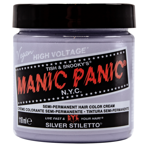Manic Panic Amplified Semi-Permanent Hair Color Cream Silver Stiletto ...