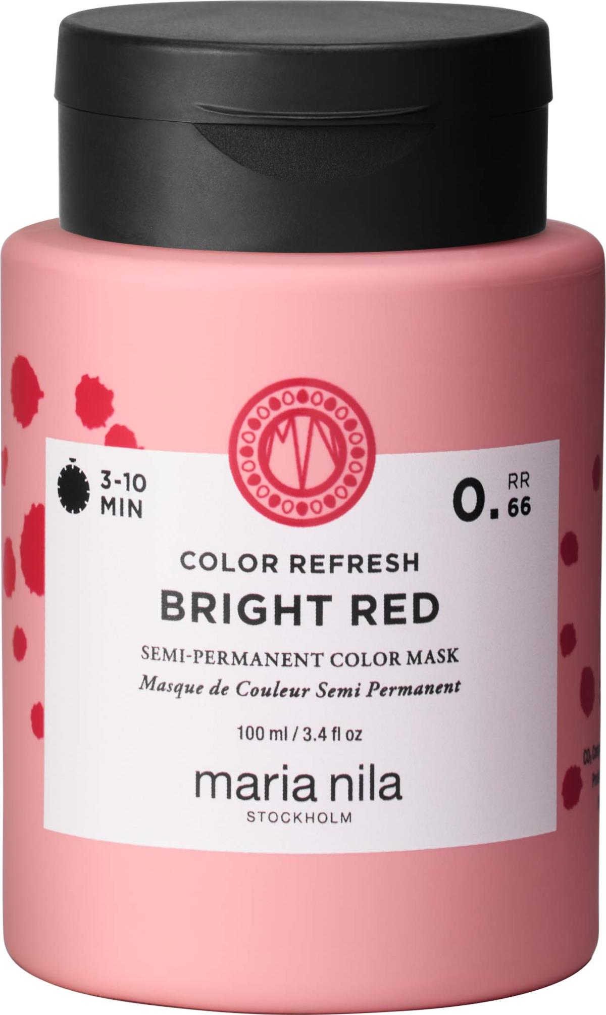 maria nila Colour Refresh Semi-Permanent Color Mask 0.66 Bright Red ...