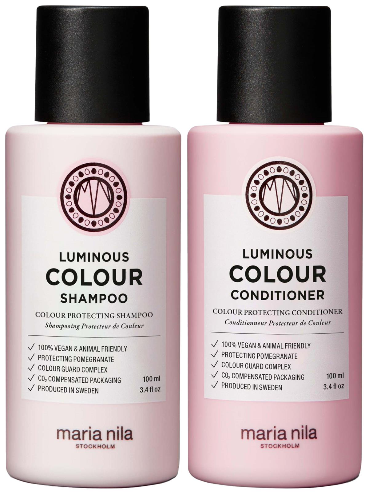 maria nila Luminous Colour Bundle Shampoo 100 ml & Conditioner 100 ml ...