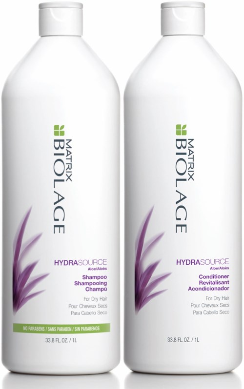 Matrix Biolage HydraSource Shampoo & Detangling Solution 1L x2 | lyko.com