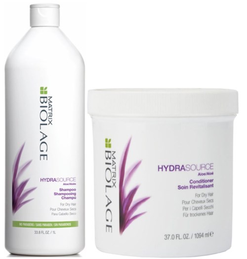 Matrix Biolage HydraSource Shampoo & Detangling Solution 1L x2 | lyko.com