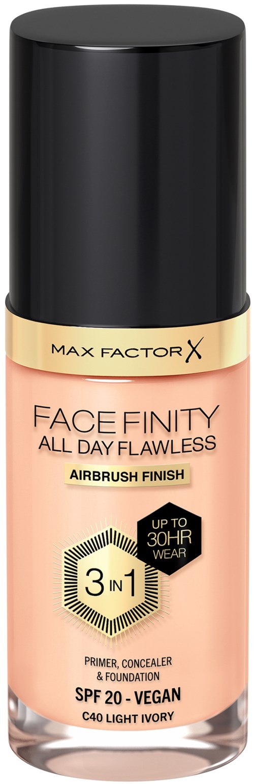 Max Factor Facefinity All Day Flawless 3 In 1 Foundation 40 Ivory ...