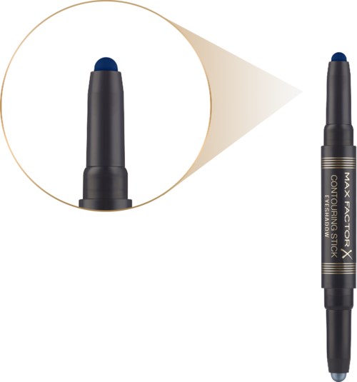 Max Factor Contour Stick Eyeshadow Silver Strom & Midnight Blue | lyko.com