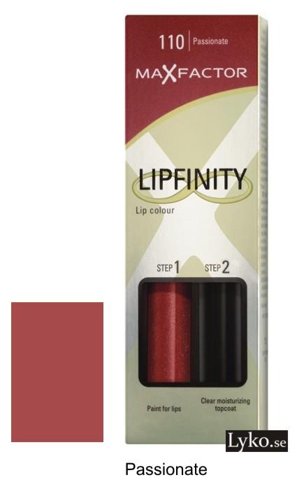Max Factor Lipfinity Lipfinity Lip Colour 110 Passionate | lyko.com