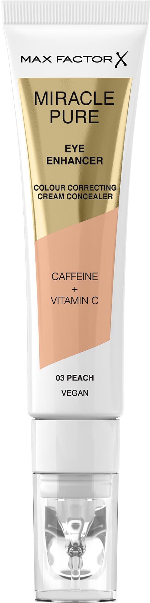 Max Factor Miracle Pure Eye Enhancer Concealer 03 Peach | lyko.com
