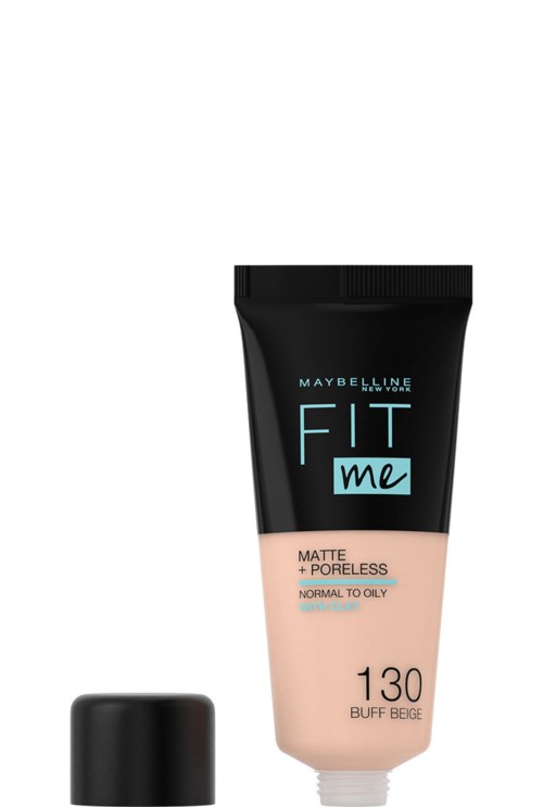 Maybelline New York Fit Me Matte & Poreless Foundation Buff Beige 130 ...