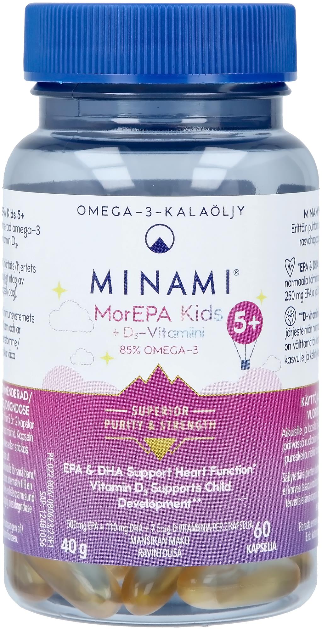 MINAMI MorEPA Kids Omega-3 85% 60 caps | lyko.com