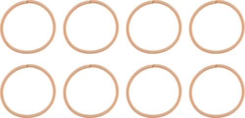 Mineas Hair Band Basic Thin 8 pcs Beige | lyko.com