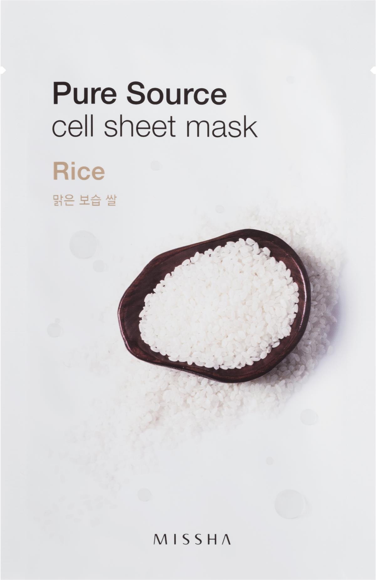MISSHA Pure Source Cell Sheet Mask Rice | lyko.com