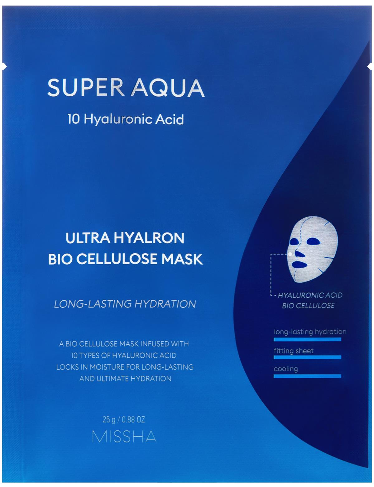 MISSHA Super Aqua Ultra Hyalron Bio Cellulose Mask | lyko.com