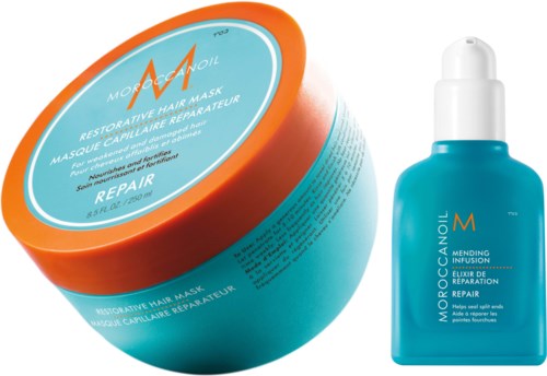 Moroccanoil Repair Bundle Hair Mask 250 ml & Mending Infusion 75 ml ...