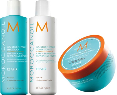 Moroccanoil Repair Bundle Shampoo 250 ml & Conditioner 250 ml & Hair ...