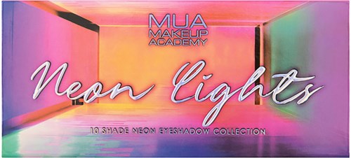 MUA Makeup Academy Eyeshadow Palette 10 Shades Neon Lights | lyko.com