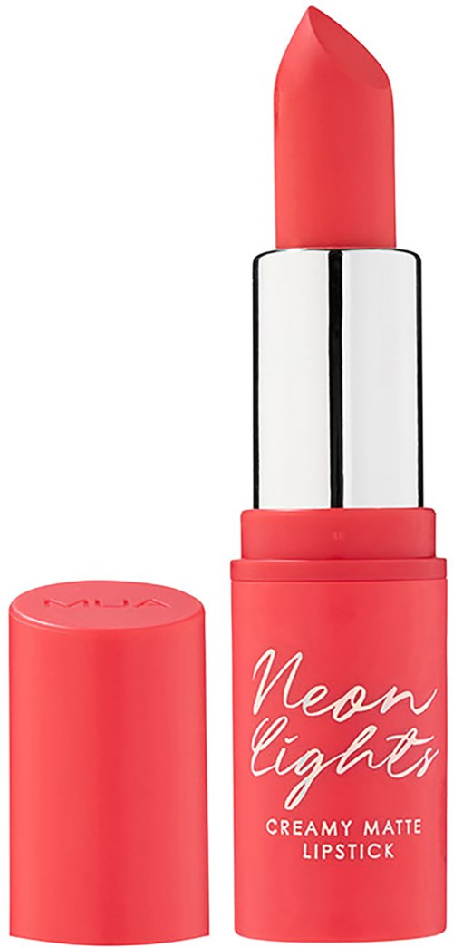 MUA Makeup Academy Neon Creamy Matte Lipstick Guava | lyko.com