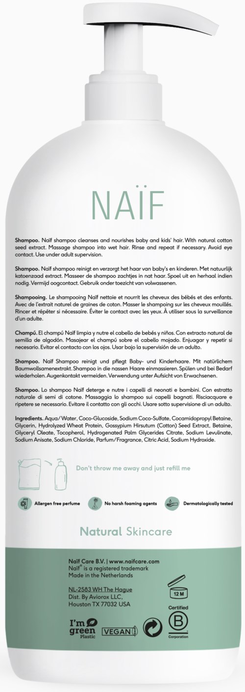 NAÏF Baby & Kids Nourishing Shampoo 500 ml | lyko.com