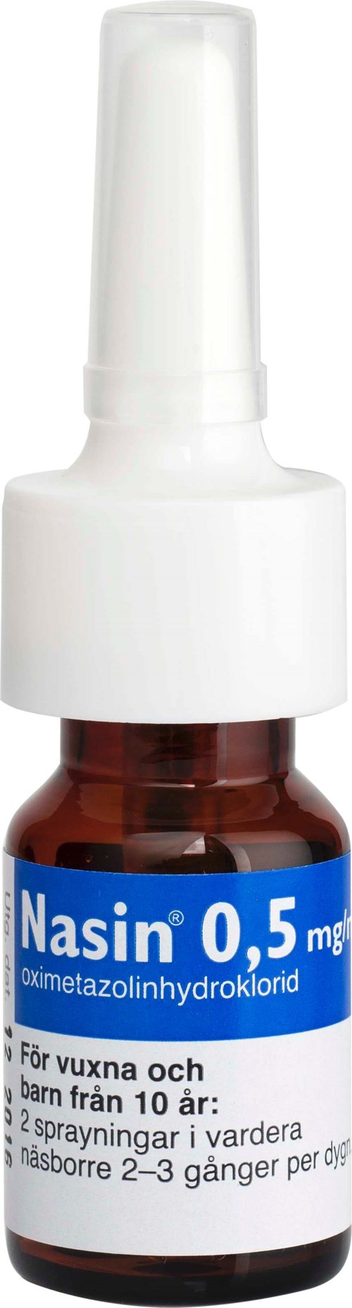 Nasin 0,5 mg/ml nässpray 7,5 ml | lyko.com