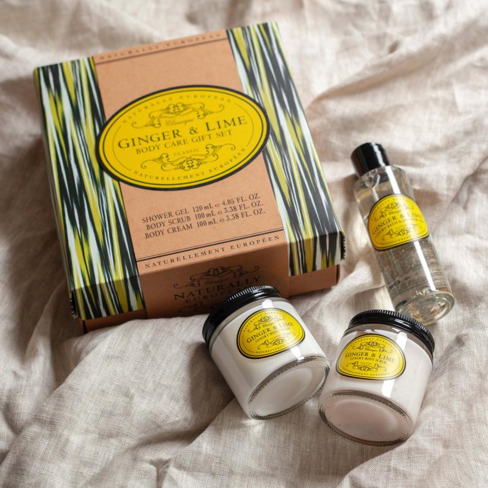 Naturally European Ginger And Lime Body Care T Set